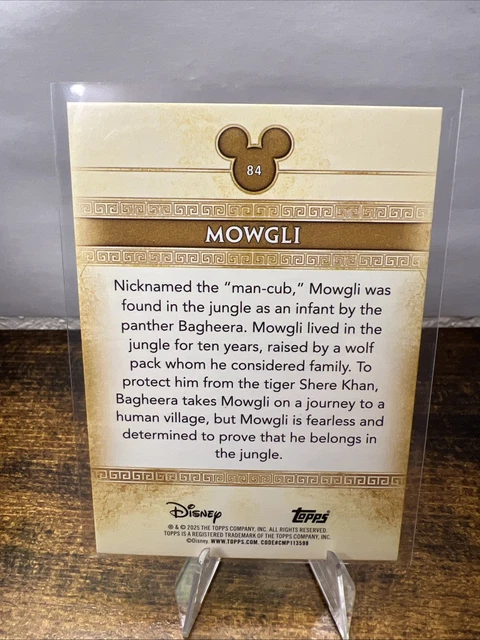 2025 TOPPS DISNEY Minted Mowgli /75 £31.95 - PicClick UK