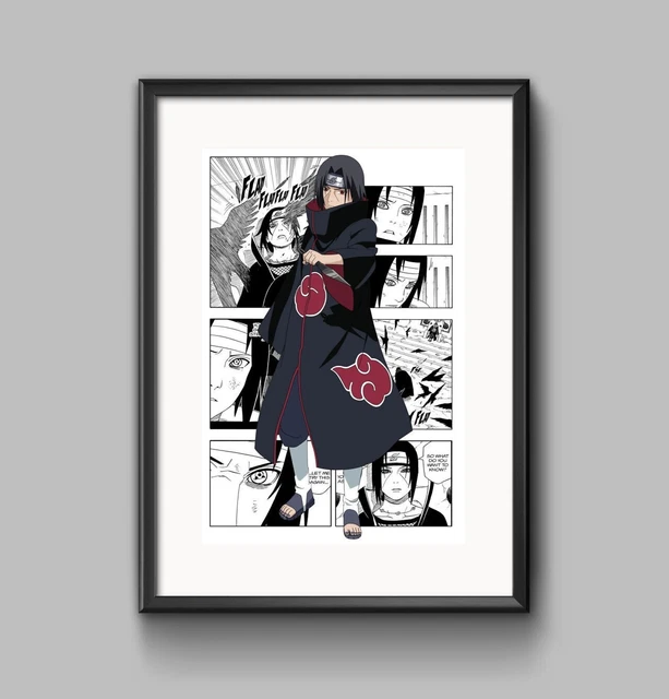 POSTER A4 ITACHI UCHIHA - Naruto Shippuden - Manga Anime - Made in ...