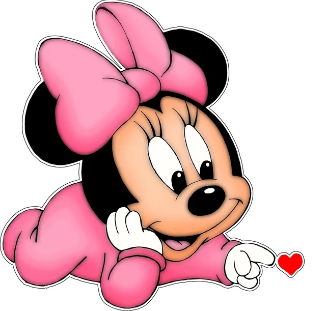DISNEY BABY MINNIE Mouse Vinyl Sticker Print Decal / car, phone, window ...