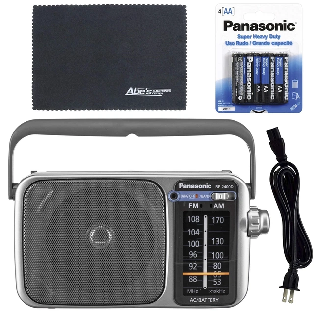PANASONIC RF-2400D / RF-2400 Portable FM/AM Radio with AFC Tuner + 4 X ...