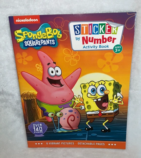 NEW 2020 NICKELODEON SpongeBob SquarePants Sticker By Number Activity ...