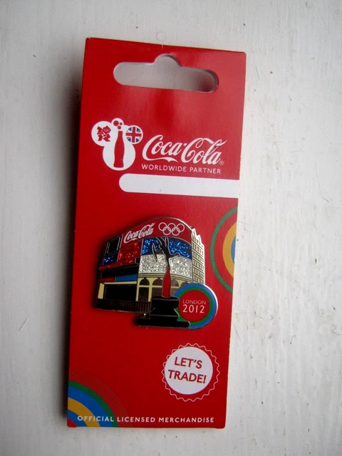 RARE COCA COLA- London Olympic Games Pin Badge 2012 Piccadilly Circus £ ...