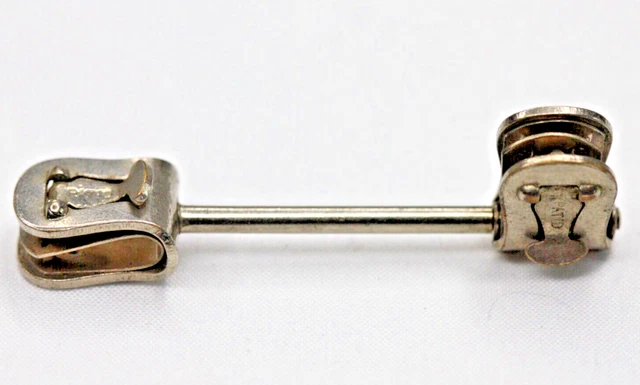 ANTIQUE 1896 WASHBURNE Cheater Poker Card Clip Cuff Holder Gambler ...