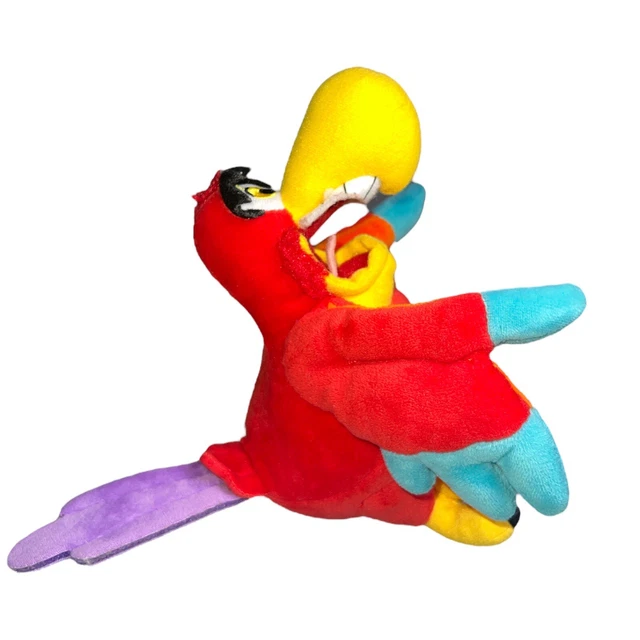 DISNEY ALADDIN IAGO Bird Plush Stuffed Animal Character Toy Colorful 7. ...