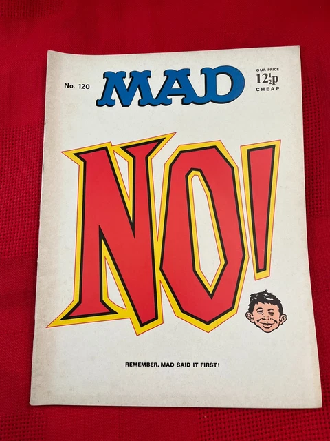 VINTAGE MAD MAGAZINE 1970's Issue #120 NO! £7.00 - PicClick UK