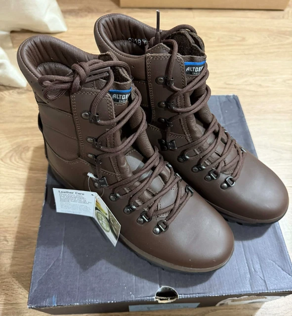 BRITISH ARMY ISSUE Altberg Defender High Liability Combat Leather Boots ...