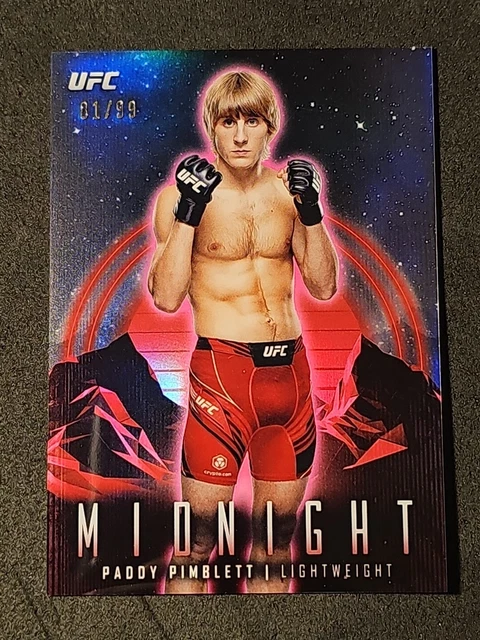 2024 TOPPS UFC Midnight Paddy Pimblett Base Twilight /99 parallelo #87 ...