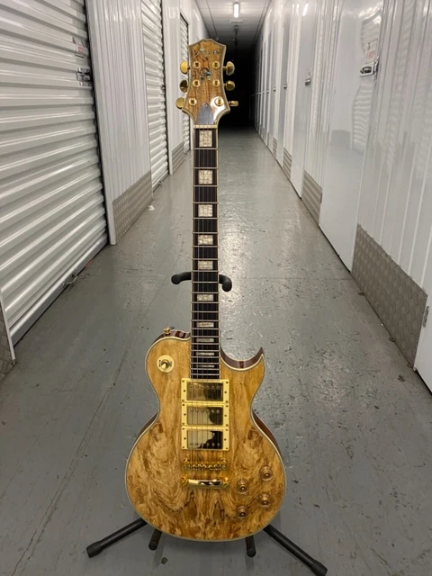 NEW MAZETI AE-604 Electric Guitar, Spalded Maple Cap, Mahog Back, G & B ...