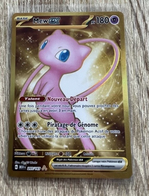 CARTE POKÉMON SECRÈTE - MEW Ex GOLD 205/165 - Serie 151 - Neuve FR 🔥 ...