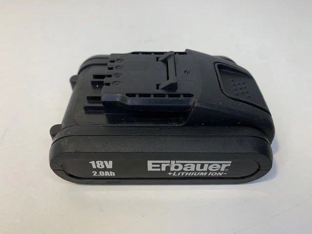 ERBAUER 18V LI-ION 2.0Ah Cordless Drill Battery ERI606BAT also for some ...