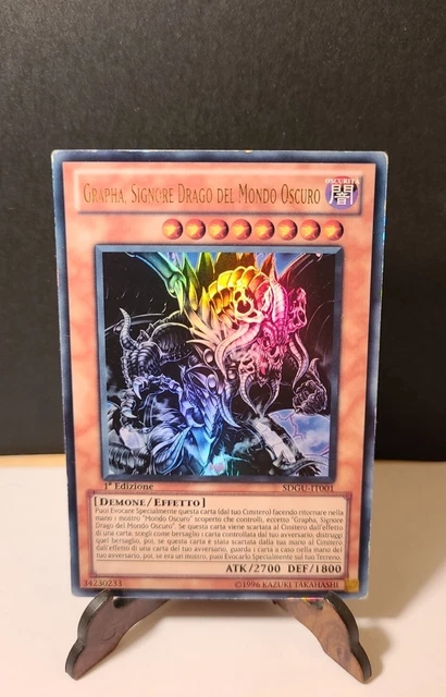 YU-GI-OH! - GRAPHA Signore Drago Del Mondo Oscuro Ultra Rara SDGU PRIMA ...