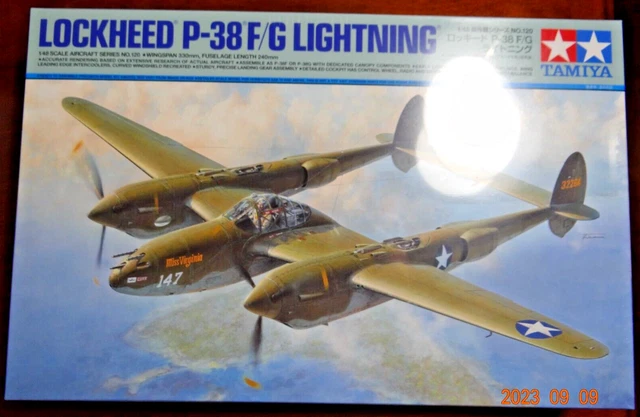 TAMIYA LOCKHEED P-38 F/G Lightning 1/48 Scale Model Airplane Kit 61120 EUR 37,41 - PicClick FR