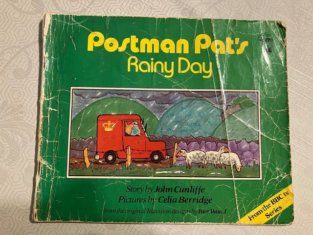 POSTMAN PAT'S RAINY Day vintage 1982 original paperback children's ...
