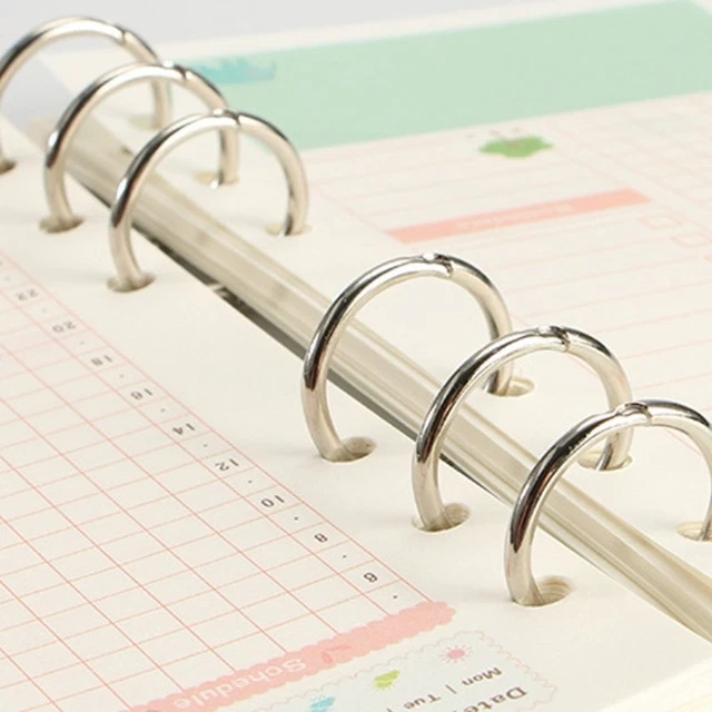 5 PCS/SET 3 Rings Binder Clips Loose Leaf Binder Rings Book Rings for ...
