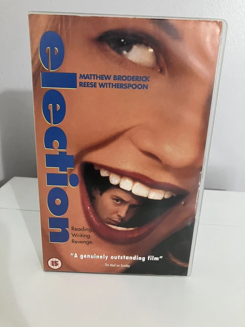 ELECTION VHS VIDEO Pal Large Box Blockbuster Matthew Broderick Reece ...