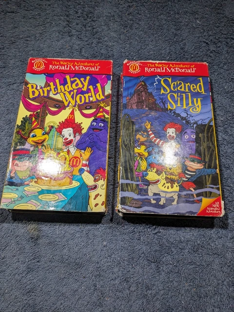 WACKY ADVENTURES OF Ronald Mcdonald: Scared Silly/Birthday World VHS W ...