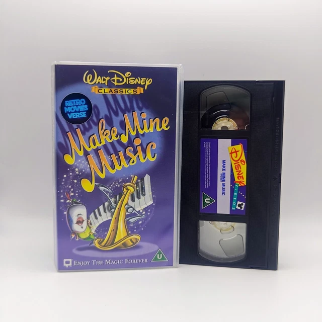 MAKE MINE MUSIC VHS Walt Disney Classics (1946) £14.99 - PicClick UK