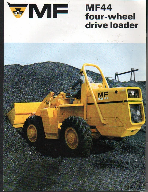 MASSEY FERGUSON &MF44& Four-Wheel Drive Loader Shovel Brochure Leaflet ...