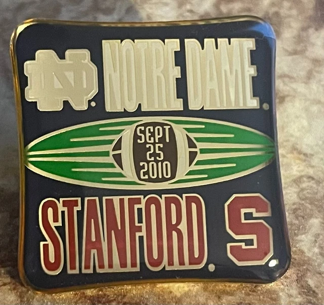 NOTRE DAME VS Stanford Game Day Jeu Pin Jeu Joué Le 25/09/2010 Neuf EUR ...