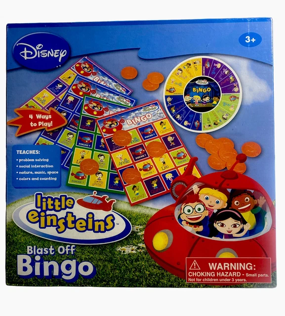 DISNEY LITTLE EINSTEINS Blast Off Bingo Game Educational Sealed $45.97 ...
