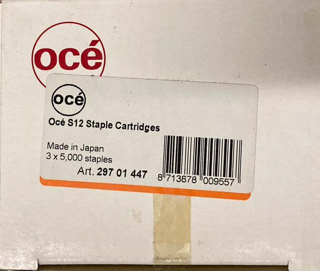 OCE S12 ORIGINAL Heftklammern Staple Cartridge 2 x 5000 Art. 297 01 447 ...