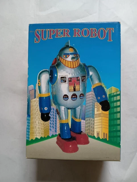 SUPER ROBOT X-25 Vintage Wind-up Type Tin Toy Showa Retro £127.53 ...