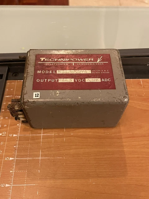 TECHNIPOWER TRANSFORMER INPUT Output Transformer M-14.5-0.100A 14.5V 0 ...