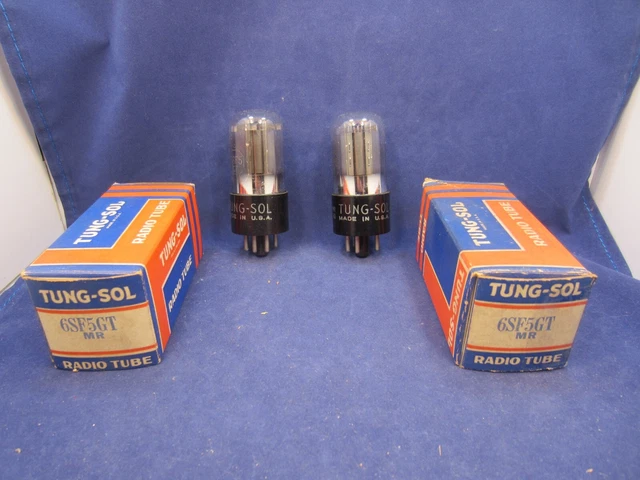 PAIR OF TUNG Sol 6SF5GT Tubes - NOS NIB - Hickok Tested £24.80 ...