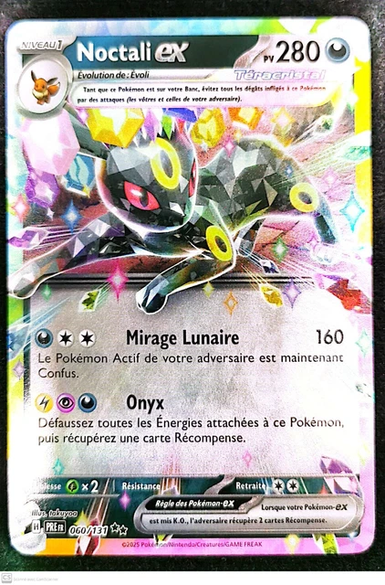 CARTE POKEMON NOCTALI EX 060/131 EV8.5 EVOLUTIONS PRISMATIQUES FR - NEUF EUR 22,00 - PicClick FR