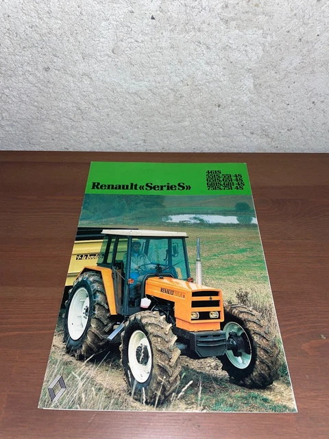 BROCHURE PROSPEKT PROSPECTUS TRACTEUR RENAULT SERIE S tractor-traktor-john deere EUR 4,99 ...