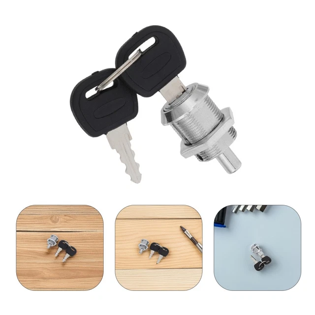 1 SET FLAT Lock And Key for Gumballs Machine, Secure Metal Lock For ...