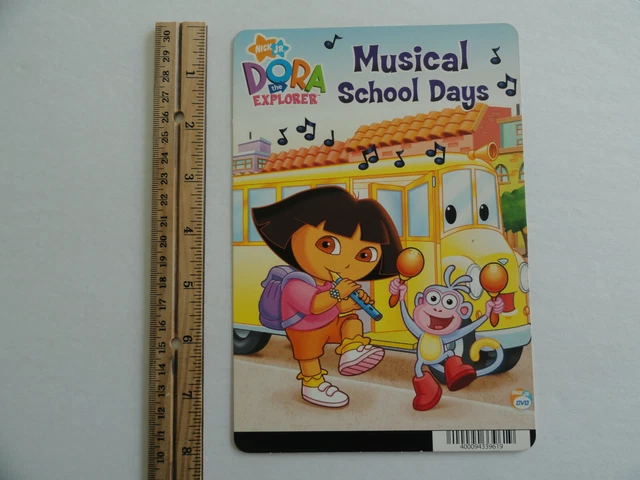 DORA THE EXPLORER Musical School Days - Blockbuster Video Backer Card 5 ...