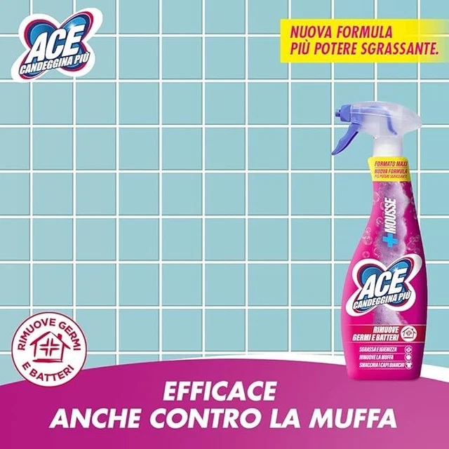 ACE EAU DE Javel + Mousse Spray 700ml, 3 Pièces. EUR 18,68 - PicClick FR
