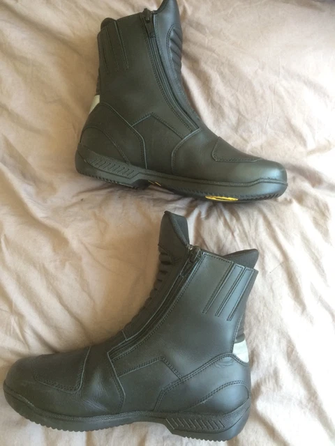 BULLSON SHELTEX BLACK Leather Motorcycle Boots Made By Hein Gericke £20 ...