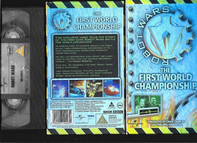 ROBOT WARS, The FIrst World Championship. VHS BBC 1996. In Card BOx. £ ...