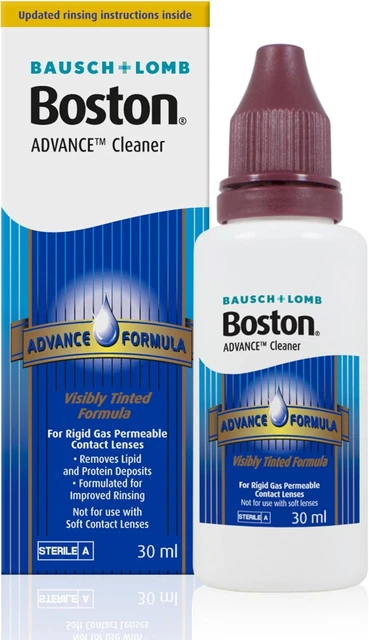 BOSTON ADVANCE CLEANER,LEAVES Lenses Clean,Ready for Disinfection ...