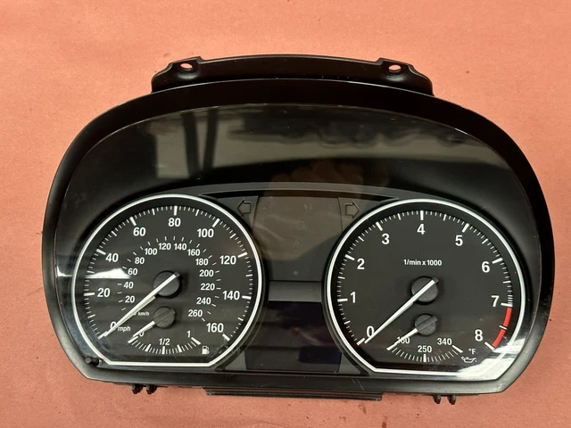 Bmw E82 135i Instrument Cluster Compteur De Vitesse Mph 92k Miles Oem