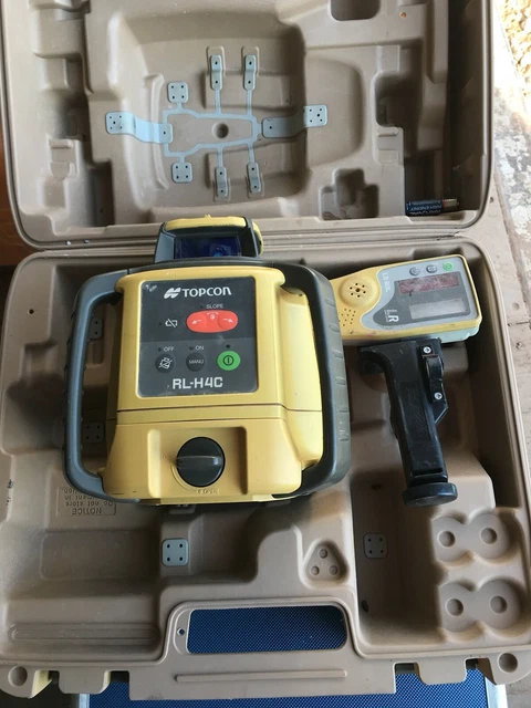 TOPCON RL-H4C ROTARY Laser Level with Receiver and Spectra Precision ...