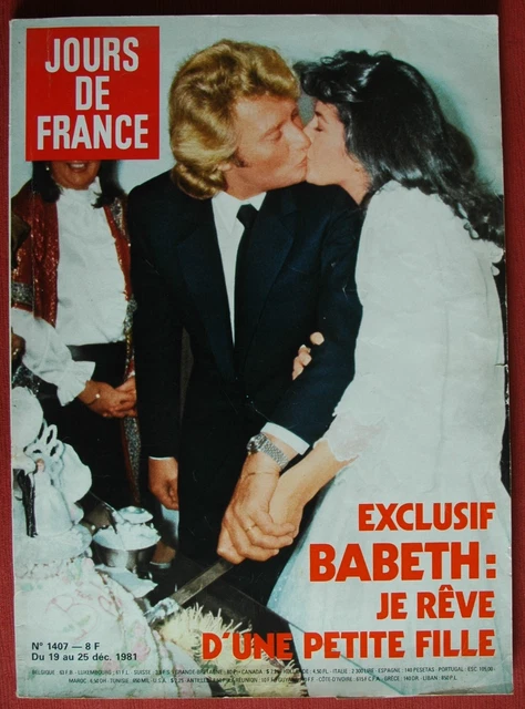 JOURS DE FRANCE N°1407 Déc. 81 - Johnny Halliday, Sylvie Vartan ...