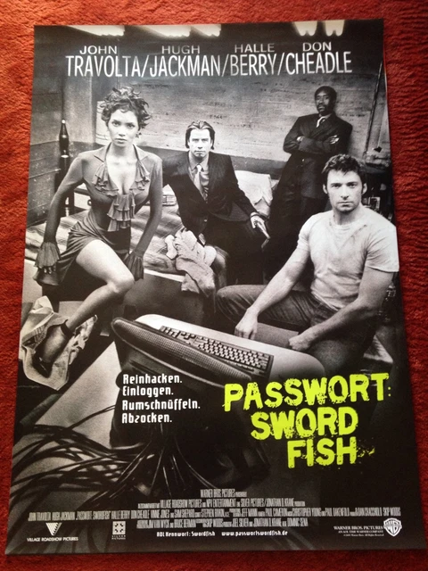 PASSWORD SWORDFISH KINOPLAKAT Poster A0, 84x119cm, Travolta, Jackman ...