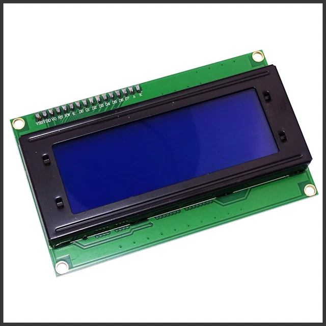 LCD2004 + CONTROLLER Display SOLDERED BLUE I2C Module for Arduino ...
