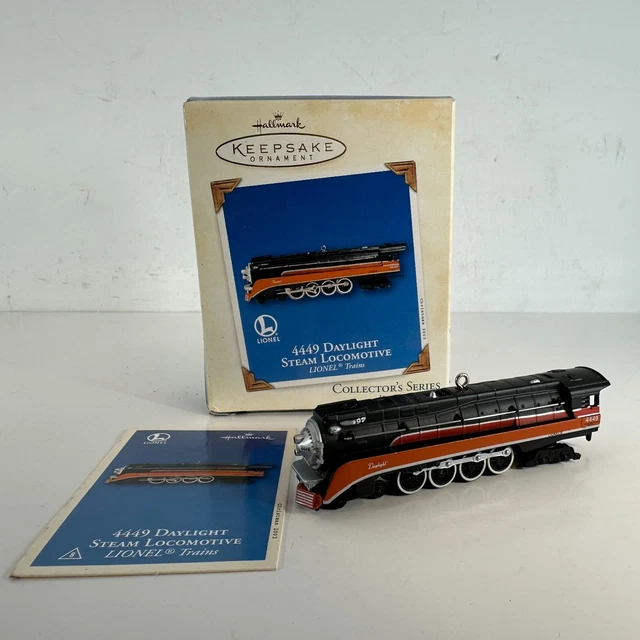 HALLMARK LIONEL TRAINS 4449 Daylight Steam Locomotive Die Cast Ornament ...