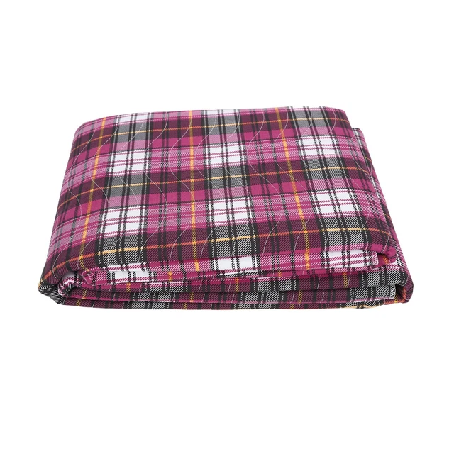 (90*120)GENERIC WASHABLE UNDERPAD Purple Plaid Incontinence Bed Pad ...
