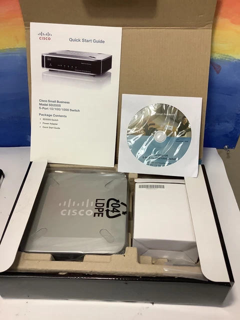 NEW-- CISCO SD2005 Ver 3 5-Port Gigabit Switch 10/100/1000 $23.45 ...