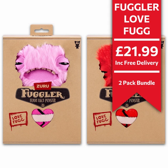 FUGGLER LOVE FUGG 2 Pack Annoyed Alien & Wide Eyed Weirdo - Valentines ...