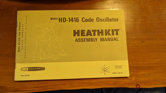 HEATHKIT HD-1416 CODE Oscillator Assembly Manual VINTAGE $6.00 - PicClick
