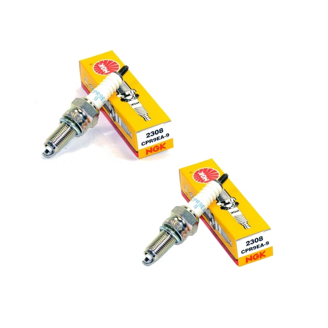 NGK SPARK PLUG (2x) CPR9EA-9 YAMAHA 125 VP125 X-City 07 - 12 Standard ...