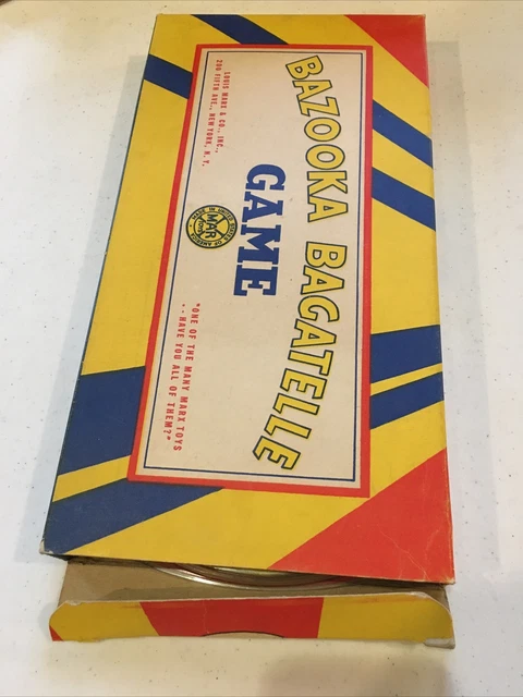 BAZOOKA BAGATELLE GAME Marx Vintage Old Antique Game £47.94 - PicClick UK