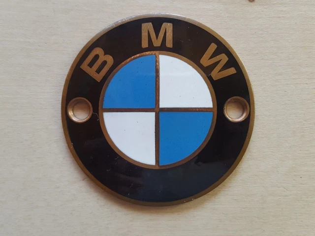 OLDTIMER BMW MOTORRAD Plakette Emailplakette Tankemblem Tank Emblem R45 ...