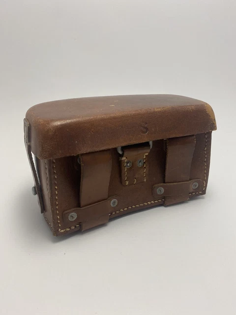 ORIGINAL WW2 GERMAN Leather Medical Pouch Inspection Marked EUR 69,91 ...